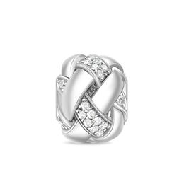 GNOCE Sterling Silber Zirkonia Knoten Charm | Gr.: onesize