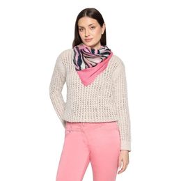 Betty Barclay Basic-Schal mit Aufdruck in Pink/Dark Blue | Gr.: onesize
