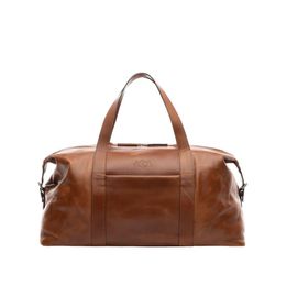 SID & VAIN SID & VAIN Leder-Reisetasche echt Leder Weekender gro&szlig; hell-braun AUBURN in braun | Gr.: onesize