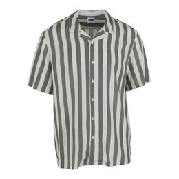 Urban Classics Short Sleeve Shirt in paleolive/offwhite | Gr.: S