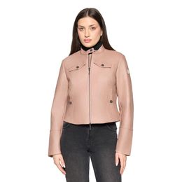 AMBER & JUNE AMBER & JUNE Casual-Jacke mit Stehkragen in Misty Rose | Gr.: 44