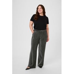 Kaffe curve Casual Hose KCriana Loose fit in Silver Metallic Glitter | Gr.: L