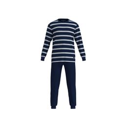 Tom Tailor Pyjama in Blau/Wei&szlig; | Gr.: XL