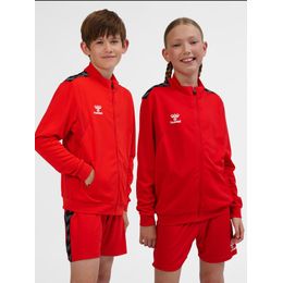 Hummel Rei&szlig;verschluss Jacke Hmlauthentic Kinder in TRUE RED | Gr.: 128