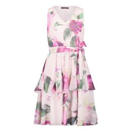 Vera Mont Cocktailkleid mit Volant in Ros&eacute;/Dark Pink | Gr.: 46