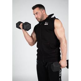 Gorilla Wear Milwaukee Kapuzenpulli mit Rei&szlig;verschluss - Schwarz | Gr.: L