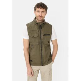 Camel Active Outdoor Weste mit Innentaschen in Olivgr&uuml;n | Gr.: M