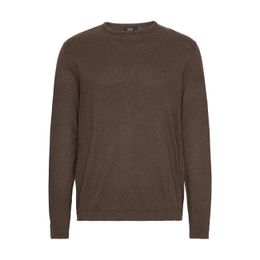 Rundhalspullover Clean Cut Copenhagen "Clean Cut Copenhagen Claude Crewneck Knit", Damen, Gr. L, braun melange, 100% Baumwolle, unifarben, normal, Rundhals, Pullover Rundhalspullover
