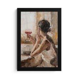 OnlyWow Poster mit Leiste Wein | Gr.: 60 x 80 cm