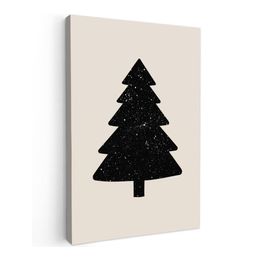 OnlyWow Leinwand Bilder Schwarz | Gr.: 20 x 30 cm