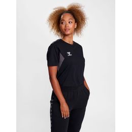 Hummel T-Shirt Hmlauthentic Lebensstil Damen in BLACK | Gr.: 2X