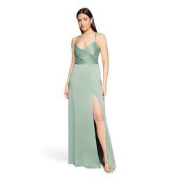 Vera Mont Abendkleid mit V-Ausschnitt in Foggy Green | Gr.: 34
