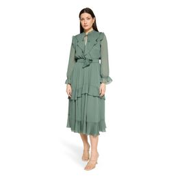 Vera Mont Cocktailkleid mit Volant in Evening Green | Gr.: 40