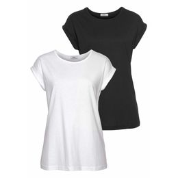 Flashlights T-Shirt in wei&szlig;, schwarz | Gr.: 36-38