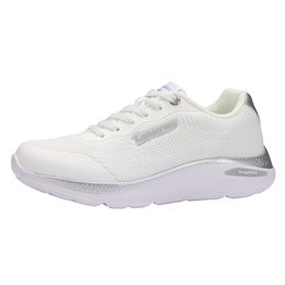 Sneaker Kangaroos "K-WN MALAGA", Damen, Gr. 39, wei&szlig;, silber, Synthetik, Textil, Schuhe Sneaker