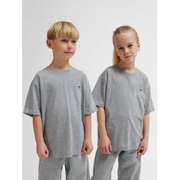 Hummel T-Shirt Hmljr Loose Kinder in GREY MELANGE | Gr.: 34-39