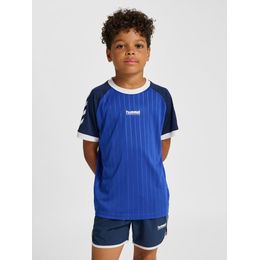 Hummel T-Shirt Hmljr Stripe Kinder in SURF THE WEB | Gr.: 122/128