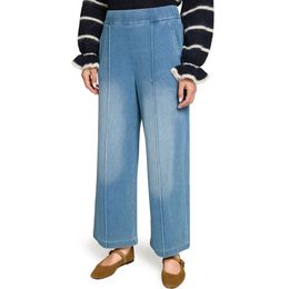 R&ouml;hrenhose Zero "Damen elastischer Bund 26 Inch", Damen, Gr. 36, Normalgr&ouml;&szlig;en, blau denim, Denim/Jeans, Obermaterial: 20% Polyester, 4% Elasthan, 76% Baumwolle. F&uuml;llung:, used, figurbetont 7/8-L&auml;nge, Hosen, weiteres Detail