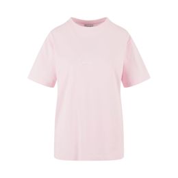 T-Shirt Karl Kani "Karl Kani Signature Print Os T-Shirt", Damen, Gr. L, pink, 100% Baumwolle, bedruckt, relaxed fit, Rundhals, Shirts T-Shirt