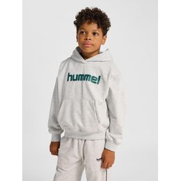 Hummel Kapuzenpullover Hmljr Boxy Kinder in LIGHT GREY MELANGE | Gr.: 146/152