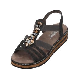 Rieker Komfort Sandalen in Grau | Gr.: 38