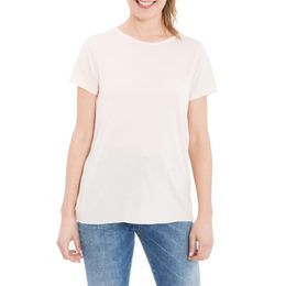 Queen Kerosin Queen Kerosin Basic T-Shirt aus Viskose-Mix in nude | Gr.: M