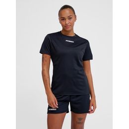Hummel T-Shirt Hmlmulti Fu&szlig;ball Damen in BLACK | Gr.: XS