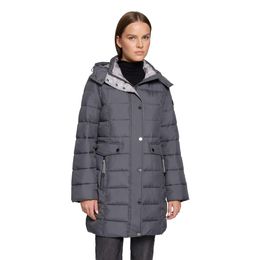 Betty Barclay Steppjacke mit abnehmbarer Kapuze in Dunkelgrau | Gr.: 36
