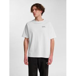 Hummel T-Shirt Reflektierend Logo Hmltech Fu&szlig;ball Herren in WHITE | Gr.: M