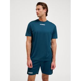 Hummel T-Shirt Hmlmulti Fu&szlig;ball Herren in REFLECTING POND | Gr.: XXL