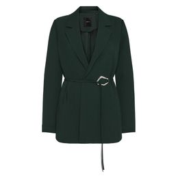 Zero Longblazer strukturiert mit Bindedetail in Green Forest | Gr.: 40