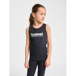 Hummel T-Shirt Hmljr Top Multisport M&auml;dchen in BLACK MELANGE | Gr.: 110/116