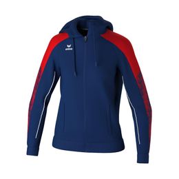 Erima Damen Trainingsjacke Mit Kapuze in new navy/rot | Gr.: 42