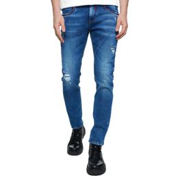 Straight-Jeans Rusty Neal "MINO", Herren, Gr. 36, US-Gr&ouml;&szlig;en, blau, 98% Baumwolle, 2% Elasthan, unifarben, lang, Jeans Straight-Jeans, in klassischem Look