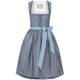 Stockerpoint Midi Dirndl "Diana" in rauchblau | Gr.: 40
