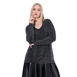 Ulla Popken Shirt in schwarz | Gr.: 50-52