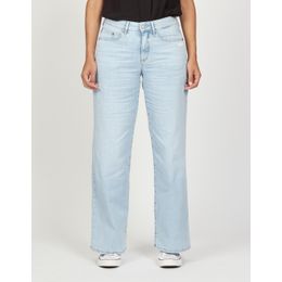 Weite Jeans Gang "Gang Jeans Wide Fit 94CARLOTTA", Damen, Gr. 30, Einheitsgr&ouml;&szlig;e, denim blau, Denim/Jeans, 88% Baumwolle, 9% Elastomultiester, 3% Elasthan, Jeans