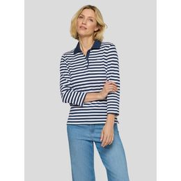 Print-Shirt Rabe "T-Shirt", Damen, Gr. 52, dunkelblau, 100%Baumwolle, geringelt, tailliert, Shirts