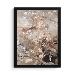 OnlyWow Poster mit Leiste Mandelbl&uuml;te | Gr.: 40 x 60 cm