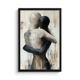 OnlyWow Poster mit Leiste Verbundene Figuren | Gr.: 20 x 30 cm