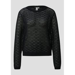 QS Strickpullover in 9999_schwarz | Gr.: S