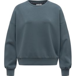 Sweater Ragwear "Wuss Solid", Damen, Gr. S (36), grau, Material: 47% Polyester, 47% Modal, 6% Elasthan, oversize h&uuml;ftbedeckend, Rundhals, &Auml;rmel ohne &Auml;rmelschlitz B&uuml;ndchen, Sweatshirts Sweater, l&auml;ssiges oversized Damen Sweatshirt