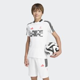 T-Shirt adidas Performance "LAMINE YAMAL TRAINING KIDS", M&auml;dchen, Gr. 128, wei&szlig;, Obermaterial: 100% Polyester, Rundhals, Shirts T-Shirt