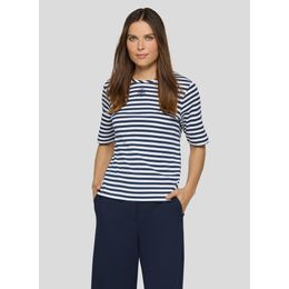 Print-Shirt Rabe "T-Shirt", Damen, Gr. 44, dunkelblau, 100%Baumwolle, gestreift, tailliert, Shirts