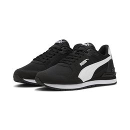 Sneaker Puma "ST Runner v4 Mesh Sneakers Jugendliche", Jungen, Gr. 35,5, schwarz, wei&szlig;, Obermaterial: Textil, Synthetik. Futter: Textil. Innensohle: Textil. Laufsohle: Gummi, Schuhe Sneaker
