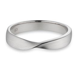 Silberring Bruno Banani "Schmuck Geschenk" Gr. 58, silberfarben, Fingerringe, Damen, 58, Silber 925 (Sterlingsilber), 3,8mm, Silberring