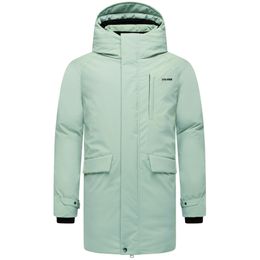 Wintermantel STONE HARBOUR "Emriis XX", Herren, Gr. S (48), hellgr&uuml;n, Obermaterial: 100% Polyester. Innenfutter: 100% Polyester. Wattierung: 100% Polyester. &Auml;rmelfutter: 100% Polyester, Basic, gerade ca. Mitte Oberschenkel, hoch geschlossener Ausschnitt, verstellbar normaler Saum mit Druckkn&ouml;pfen,verstellbar, M&auml;ntel Wintermantel, Warmer Herren Mantel mit Magnet-Kn&ouml;pfen