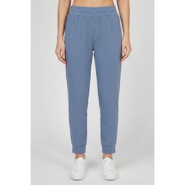 Sweatpants HUGO UNDERWEAR "Laze Pants CW", Damen, Gr. M (50), N-Gr, open blau 496, Jersey, Obermaterial: 95% Baumwolle, 5% Elasthan, Basic, regular fit lang, Hosen, mit angesetztem Bund