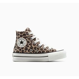 Sneaker Converse "CHUCK TAYLOR ALL STAR EVA LIFT", M&auml;dchen, Gr. 27, warm quarry, vintage wei&szlig;, schwarz, Textil, Schuhe Sneaker