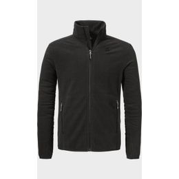 Sch&ouml;ffel Fleecejacke SCH&Ouml;FFEL "Fleece Jk Style Ash MNS", Herren, Gr. 50, 9990, schwarz, Oberstoff: 100% Polyester, regular fit, hoch geschlossener Ausschnitt, Jacken Fleecejacke
